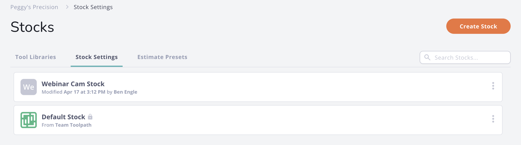 How to Create Stock Configurations