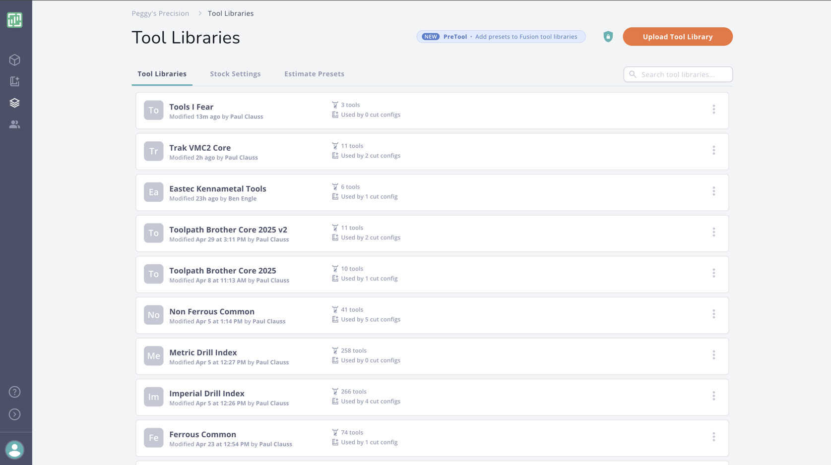 How to Upload a Tool Library